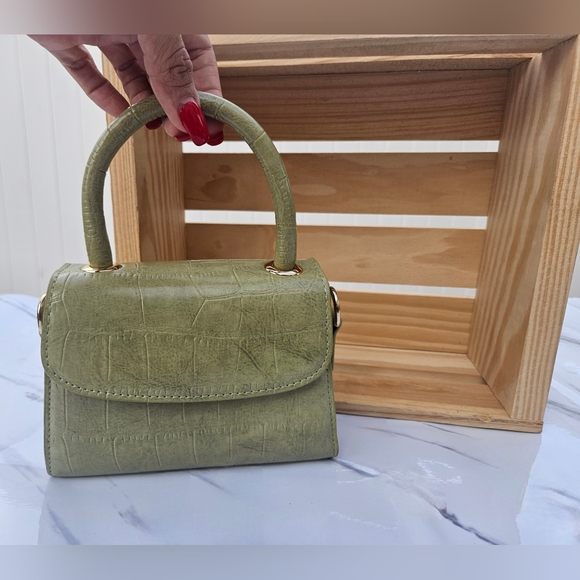 Bags | Croc Embossed Mini Handbag | Poshmark